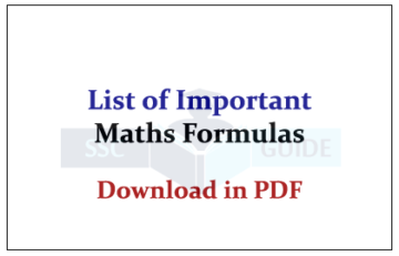 Important Mathematics Formula pdf for competitive exam | Maths Formula