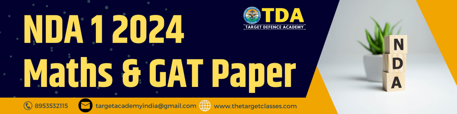 NDA 1 2024 Maths & GAT Papers: Download PDF - FlizzIndia India's ...